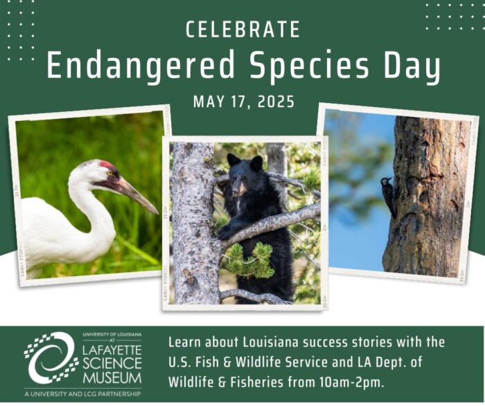 Endangered Species Day - May 17 | University of Louisiana at Lafayette ...